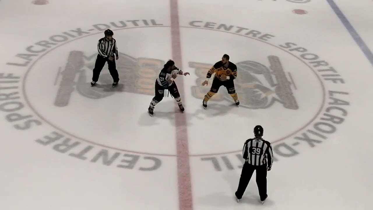 Fight/Bagarre Dave Hamel vs Samuel Lévesque 18 mars 2022 - YouTube