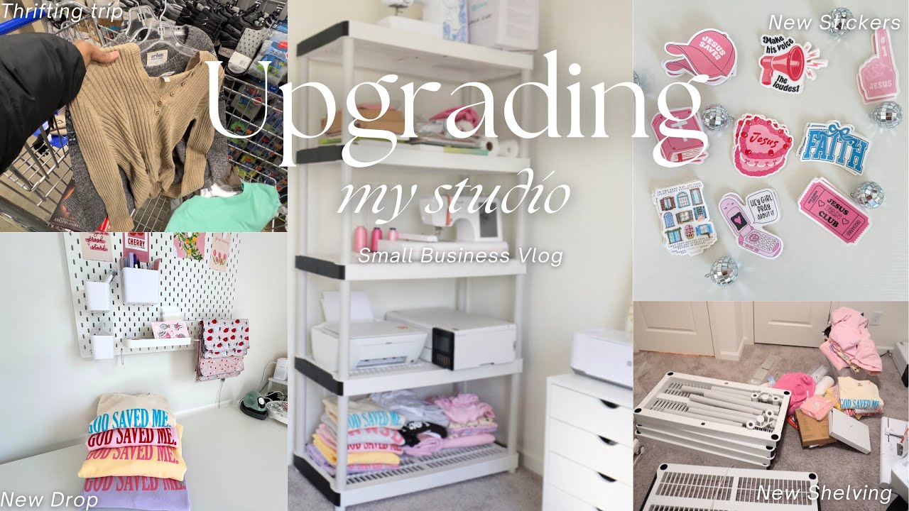 Upgrading my Studio, New Sweatshirt Drop☺️, New Sticker Release ...