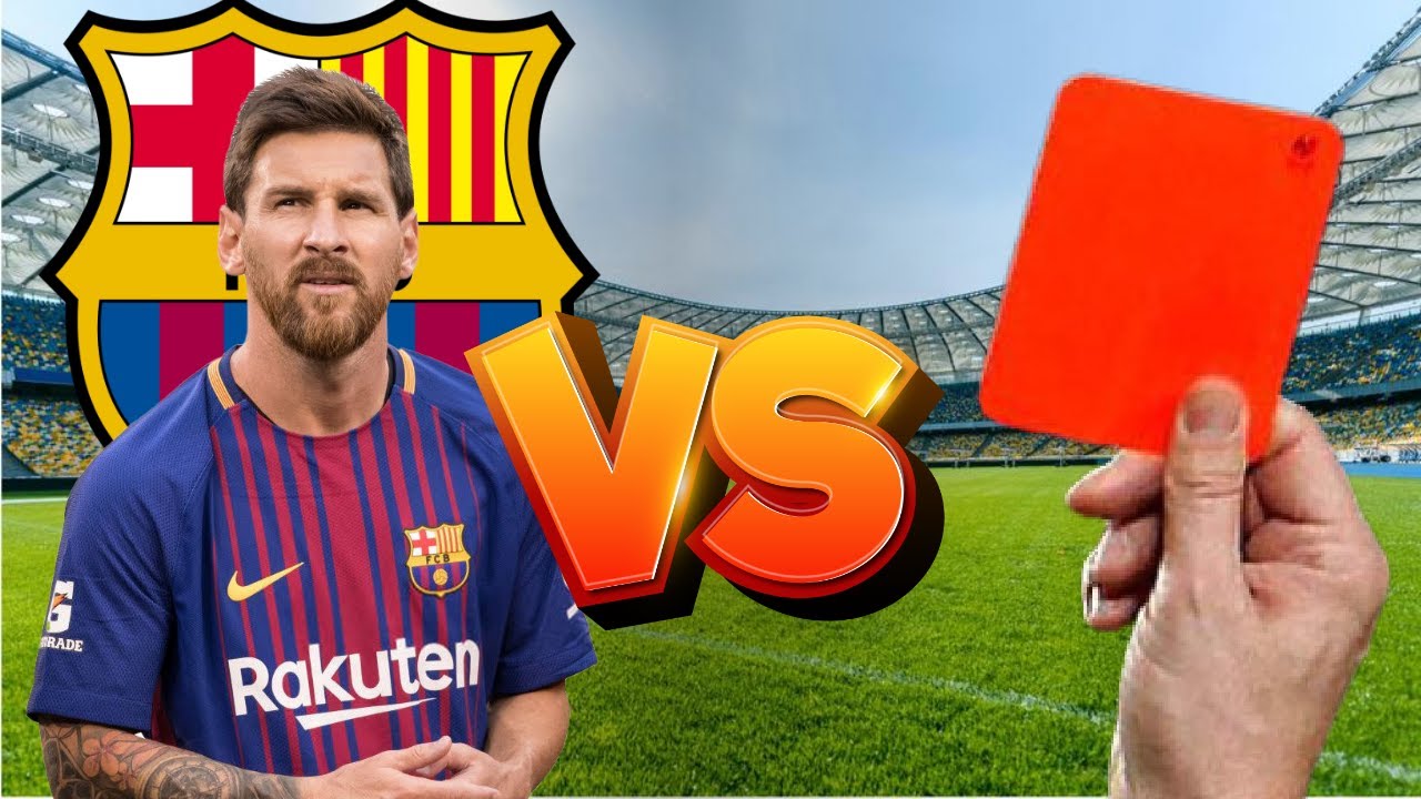 Lionel Messi Vs Red Card 🔥 - Football - YouTube