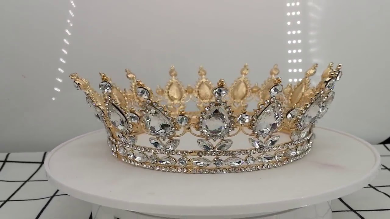 BJ141 :22 styles Vintage Baroque Bridal Crowns - YouTube