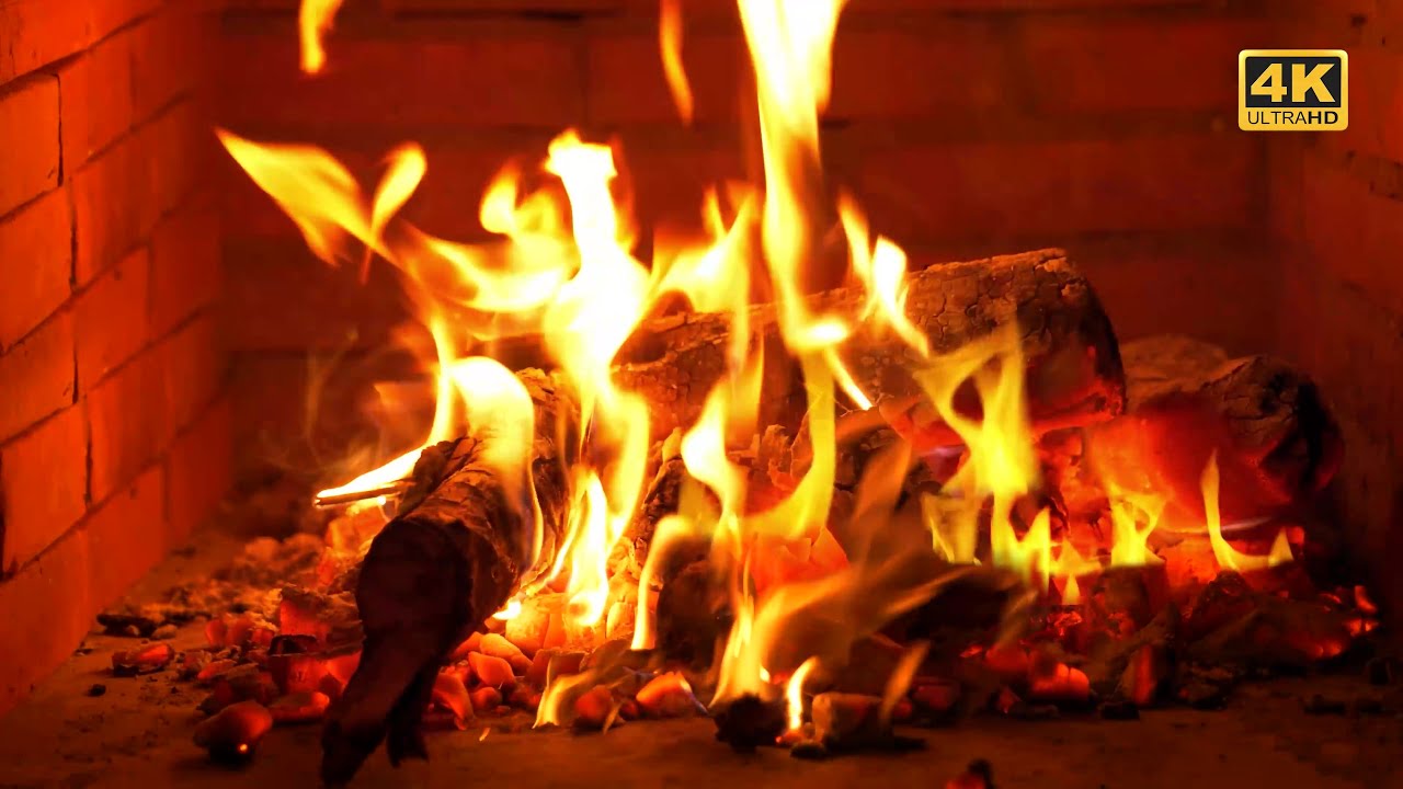 The most amazing relaxing fireplace 4K HD 🔥🔥 Crispy fire sound - YouTube