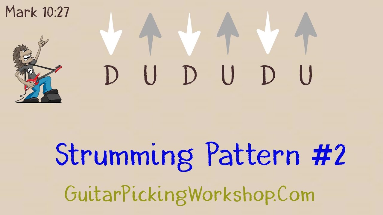 Strumming Pattern #2 - Guitar Strumming Exercises - YouTube