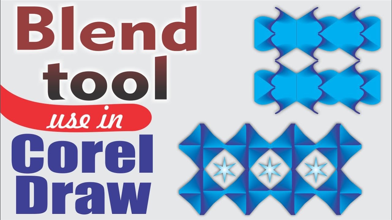 Blend tool use in coreldraw for beginner | tutorial 2024 | kr graphics ...
