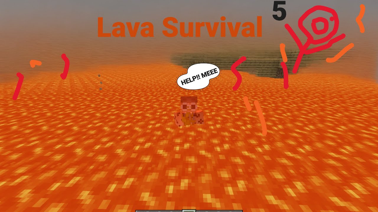 lifeboat lava survival (birch mountain map) - YouTube
