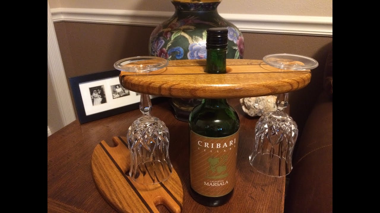 Make a simple wine display - YouTube