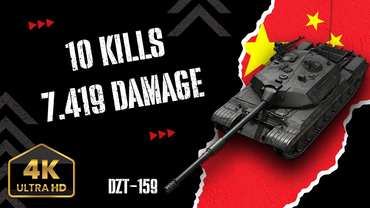 World of Tanks | Dominating the Battlefield with DZT-159 | 4K Quality ...