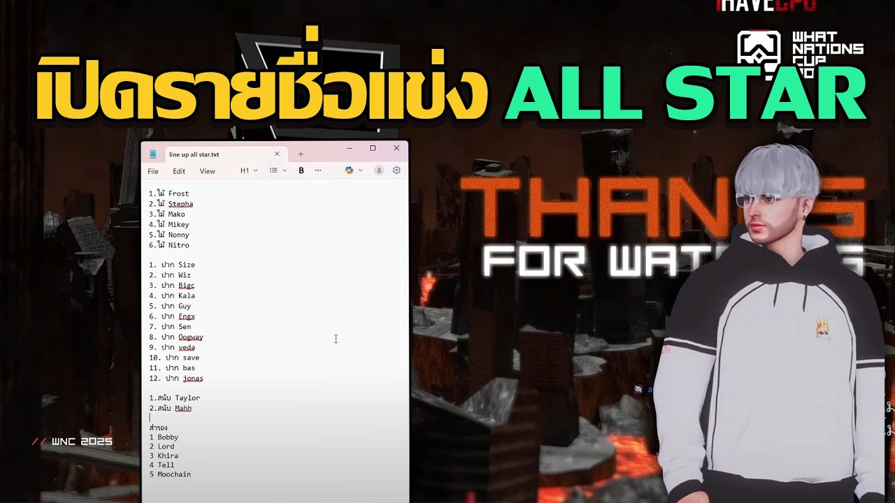 บ๊อบบี้เปิดรายชื่อเเข่ง ALL STAR ARENA SS2 | GTA V FiveM | Summer City ...