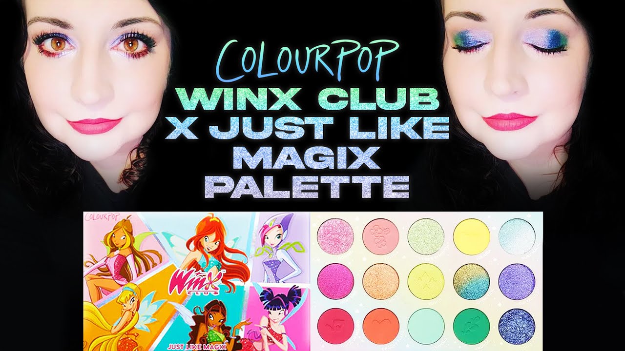 Winx Club X Colourpop Just Like Magix Palette Review & Tutorial W ...