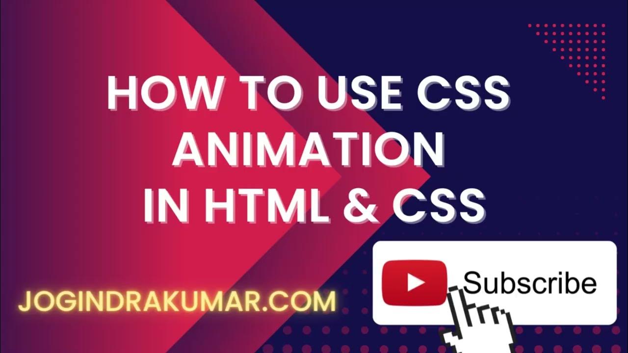 How to Create Animations & Keyframes in Html CSS #html #css #animation #keyframes #create - YouTube