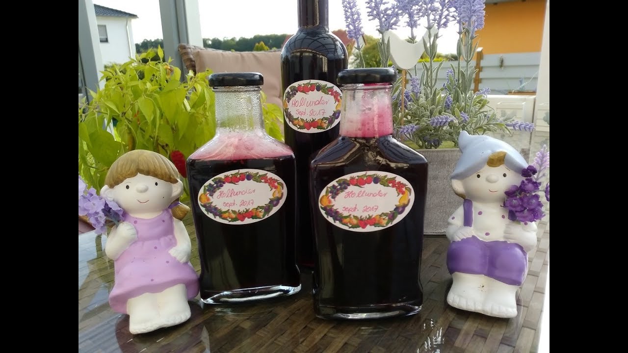 Holundersaft selbstgemacht... mit Omi´s Entsafter! - YouTube