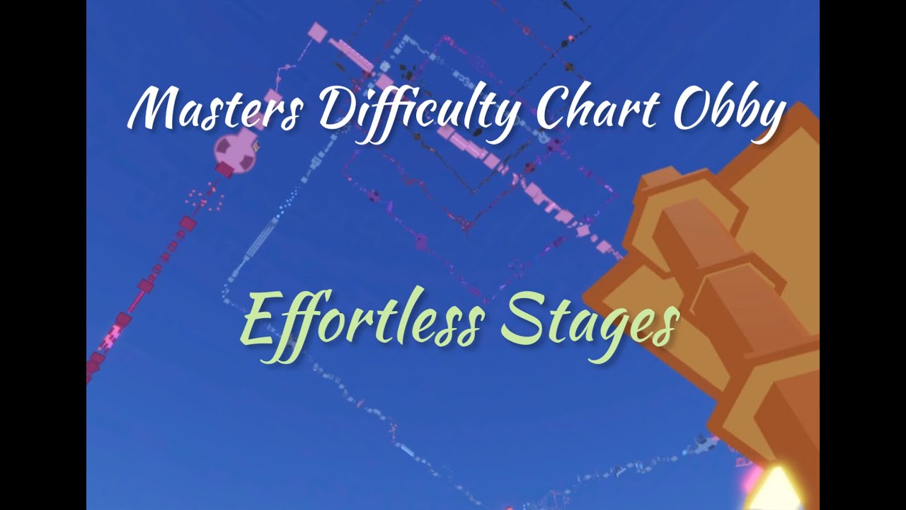 MASTERS DIFFICULTY CHART OBBY [Effortless Stages] - Guide - YouTube