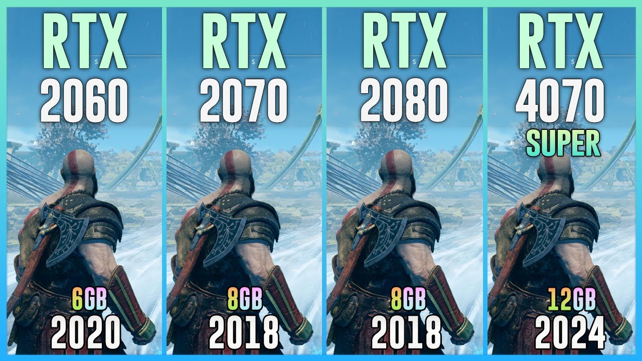 RTX 2060 vs RTX 2070 vs RTX 2080 vs RTX 4070 SUPER - Test in 20 Games ...