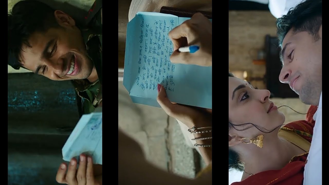 Shershaah_Movie 4k| Dimple Gives a Letter To Vikram | Sidharth - Kiara ...