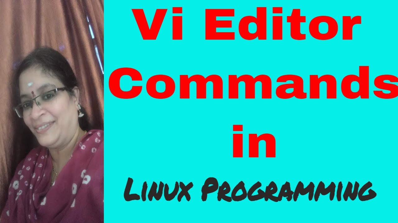 Vi Editor Commands Vi Editor Shell Programming Linux Programming 2975
