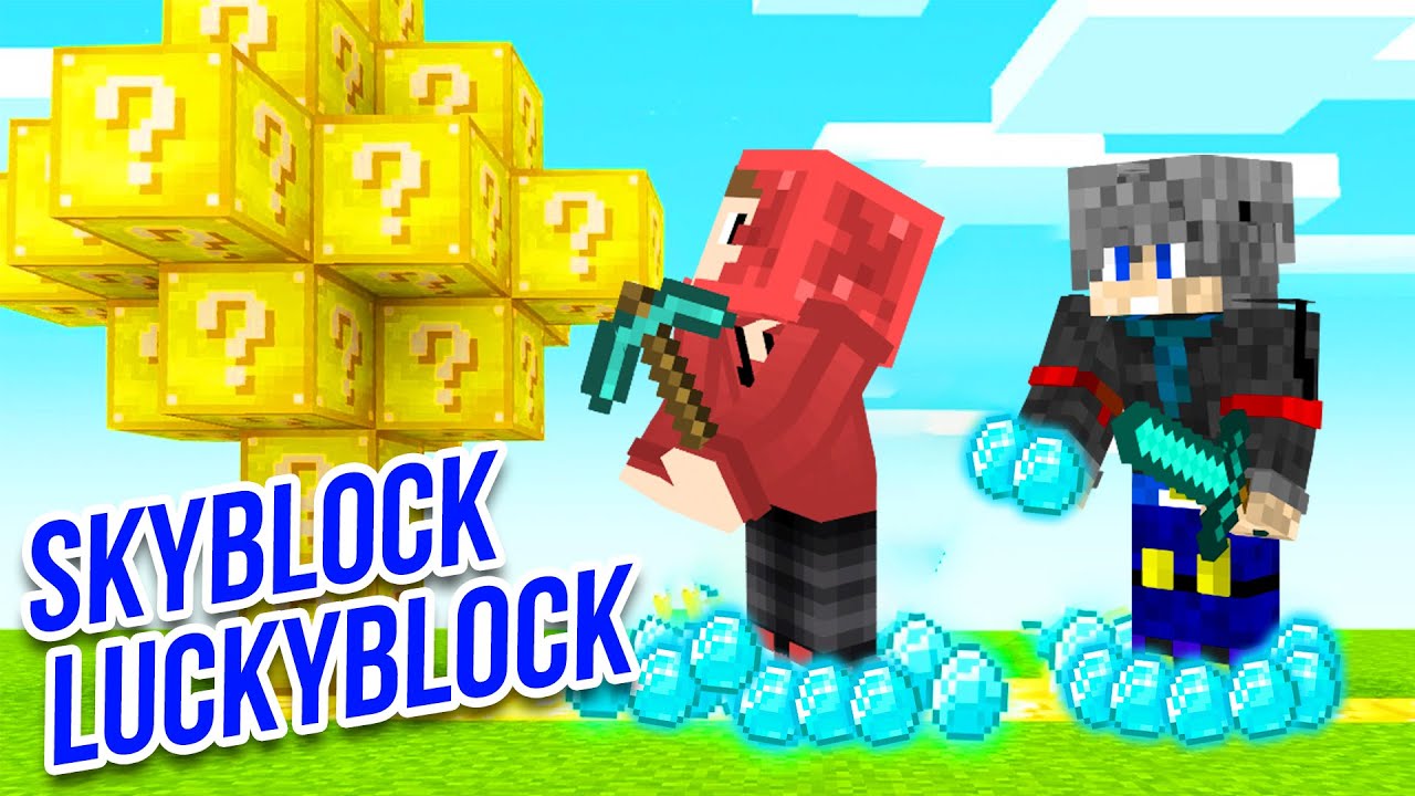 Lucky Block : The Funniest and Scariest Sky Block Lucky or Unlucky Race ...