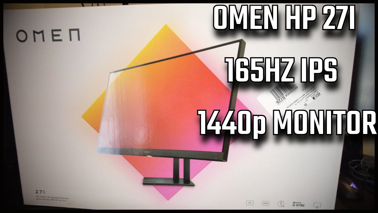 OMEN HP 27I IPS 165hz 1440p GAMING MONITOR UNBOX AND REVIEW!! - YouTube