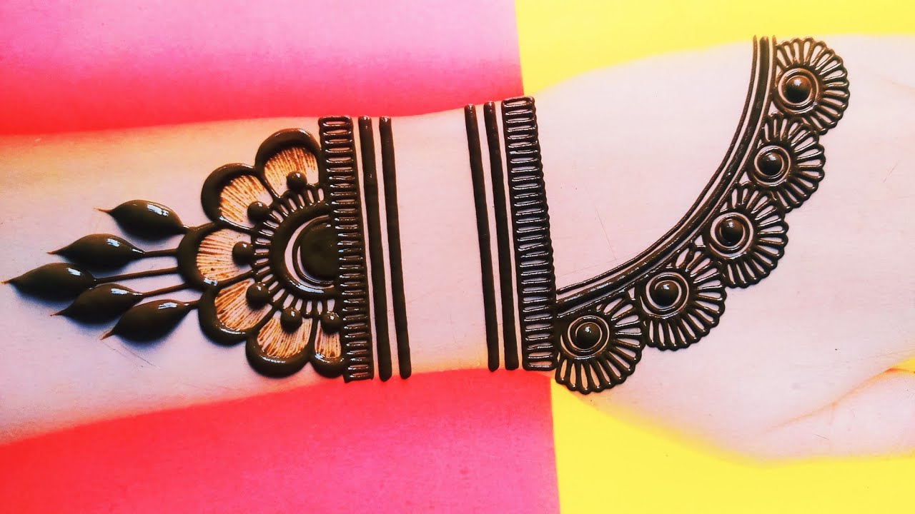 new style Arabic mehndi design | shadi wear party easy mehndi Arabic ...