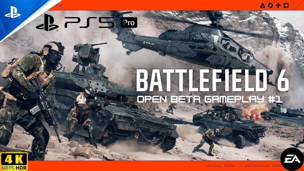 PS5 PRO: BF6 Beta - Sniper GamePlay - 4K 60 FPS - HDR - Advanced Ray Tracing - PSSR - Ultra ...