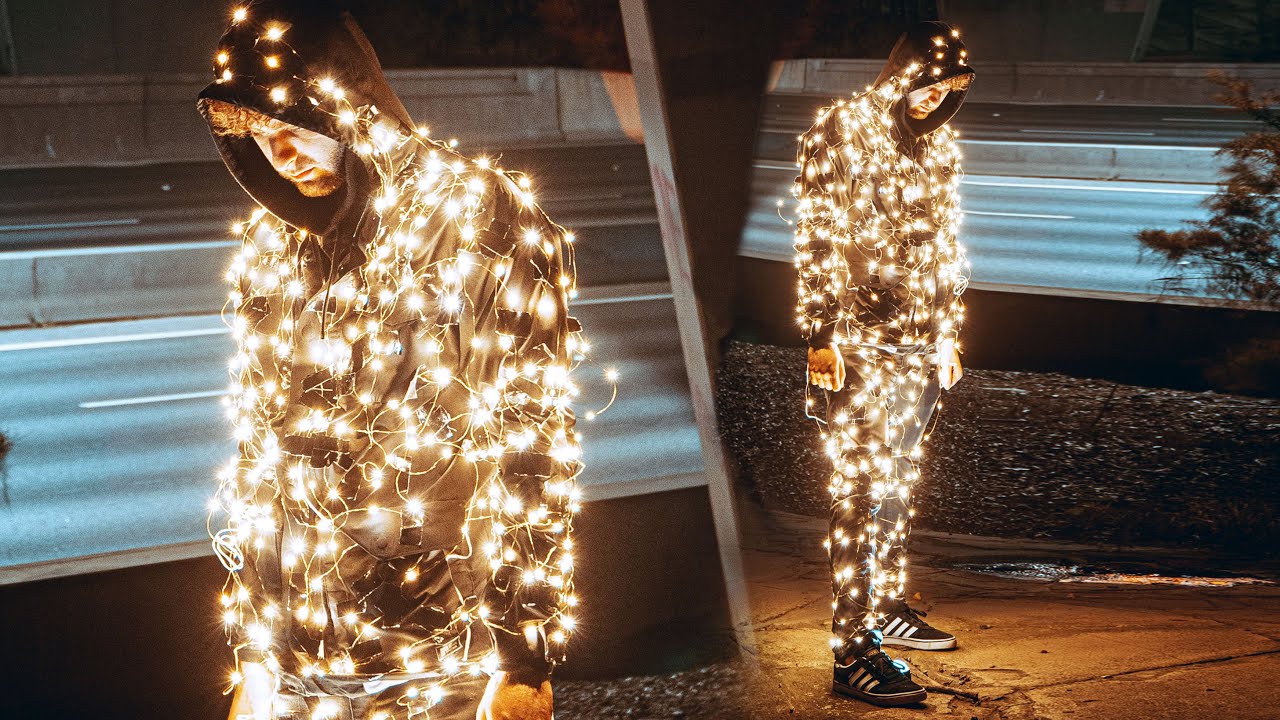 I Made An Outfit From Lights For A Photoshoot... - YouTube