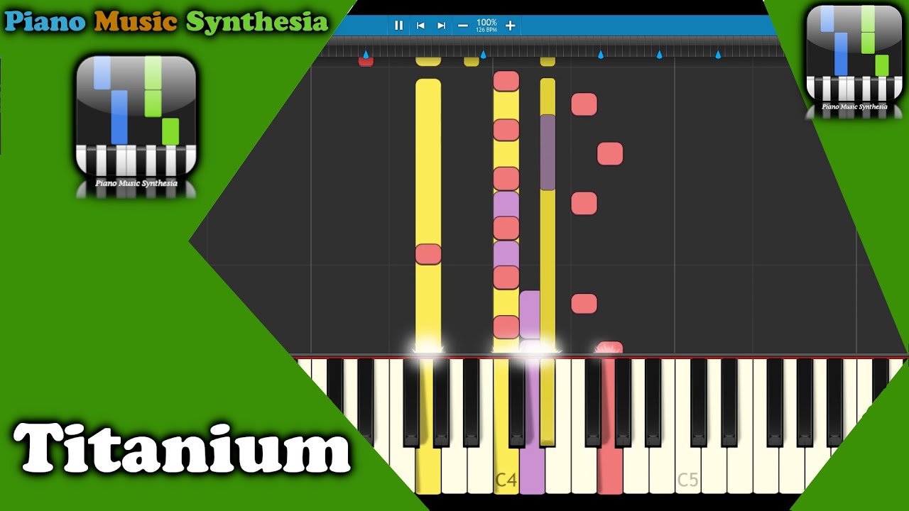 Titanium - David Guetta | Piano Music Synthesia - YouTube