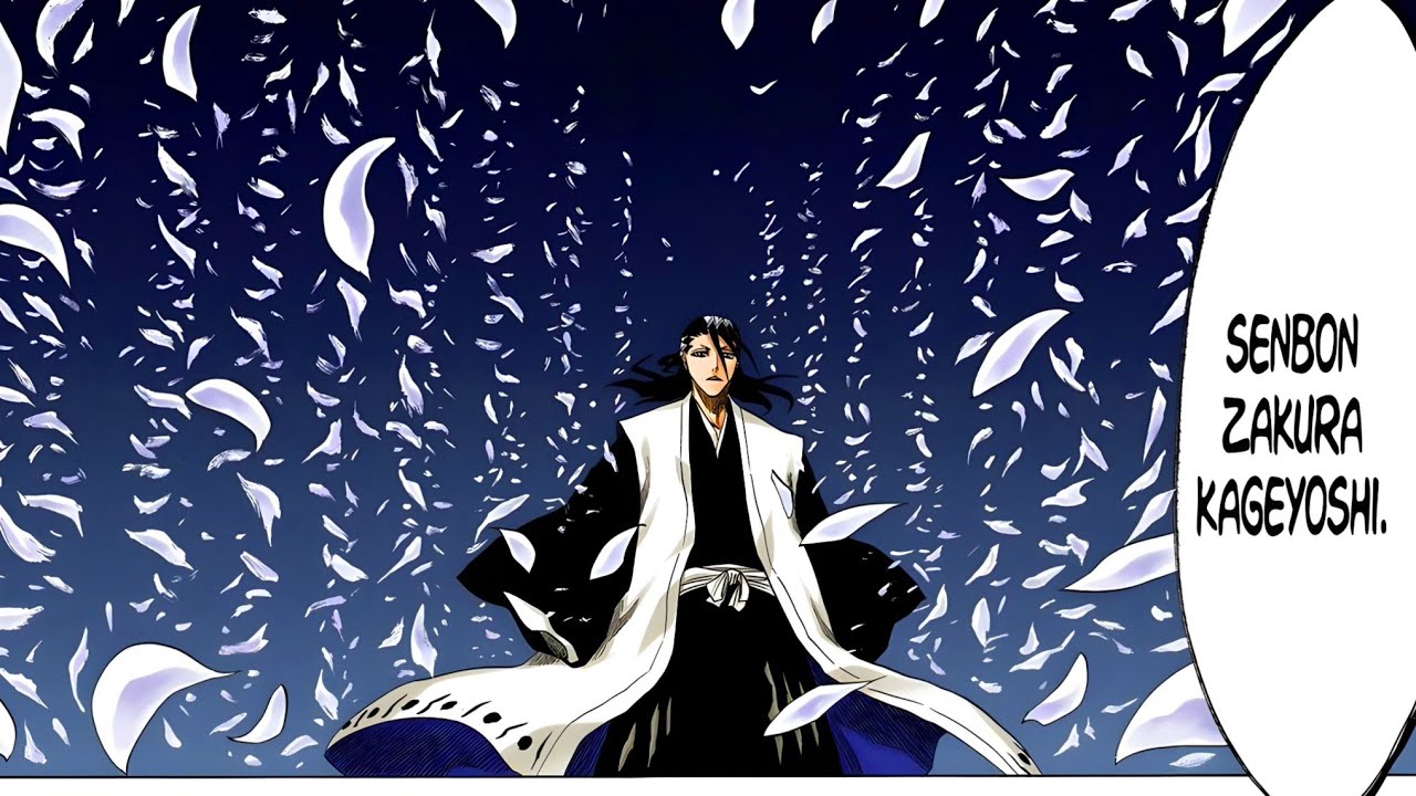 Byakuya Kuchiki's BAN-KAI ( Bankai: Senbonzakura Kageyoshi) #bleachtybw ...
