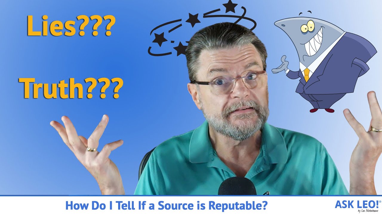 How Do I Tell If a Source is Reputable? - YouTube