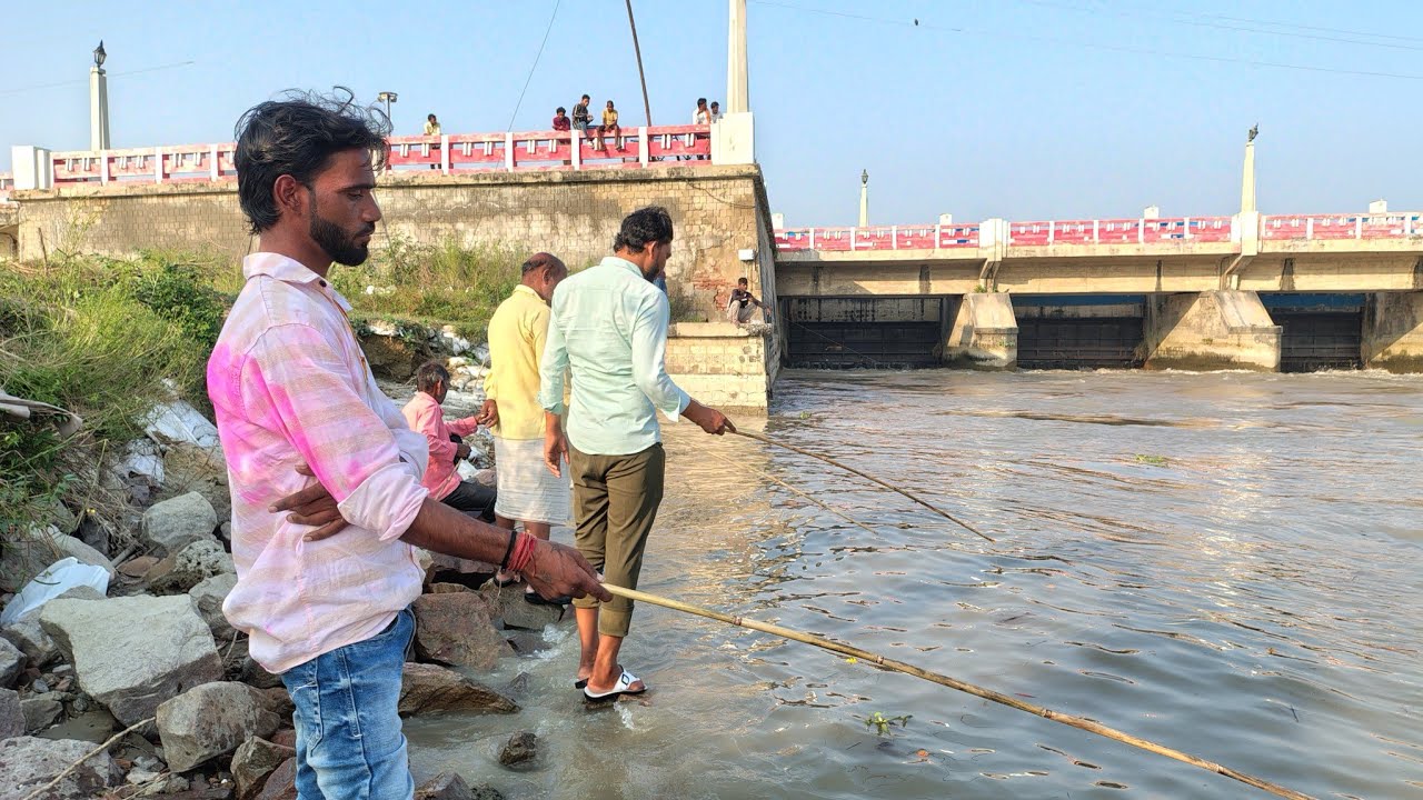 Real villages Ganga Nadi Net Fishing with River Big Singhada Fish Best ...