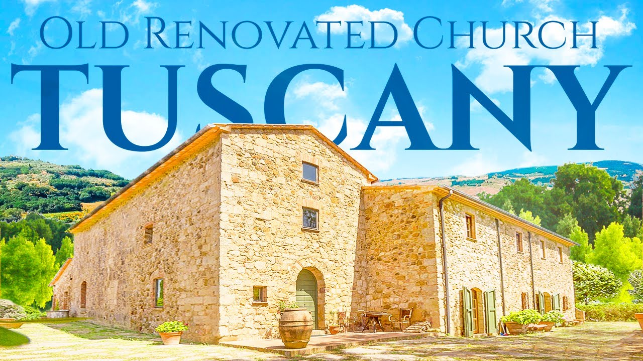 Old Tuscan Church Tuscany Landscape With Old Church