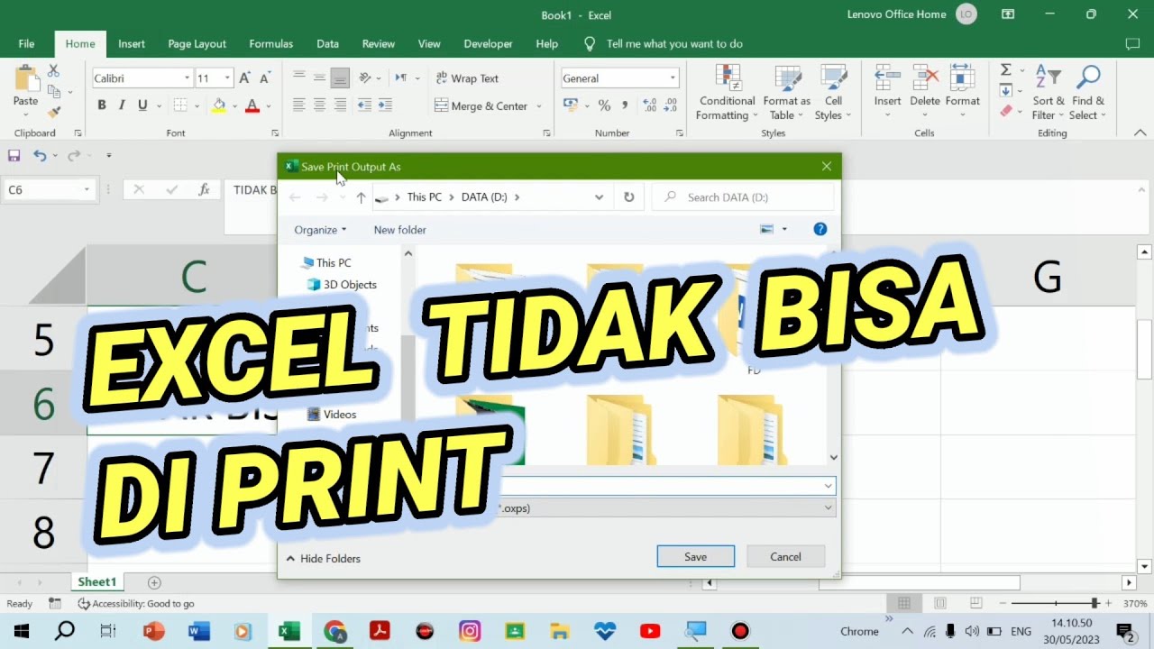 Solusi Excel Tidak Bisa Di Print -Saat Di Klik Print Diarahkan Ke ...
