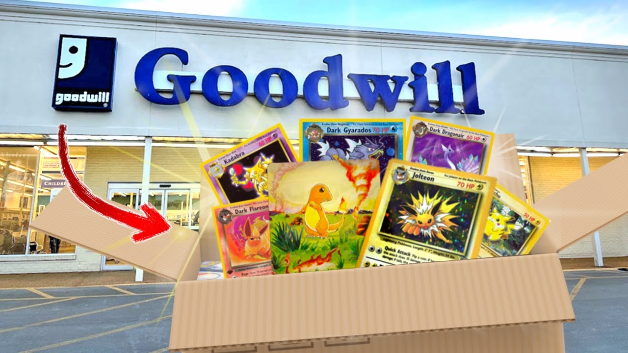 Opening $130 Box of Old Pokemon Cards From Goodwill! - YouTube