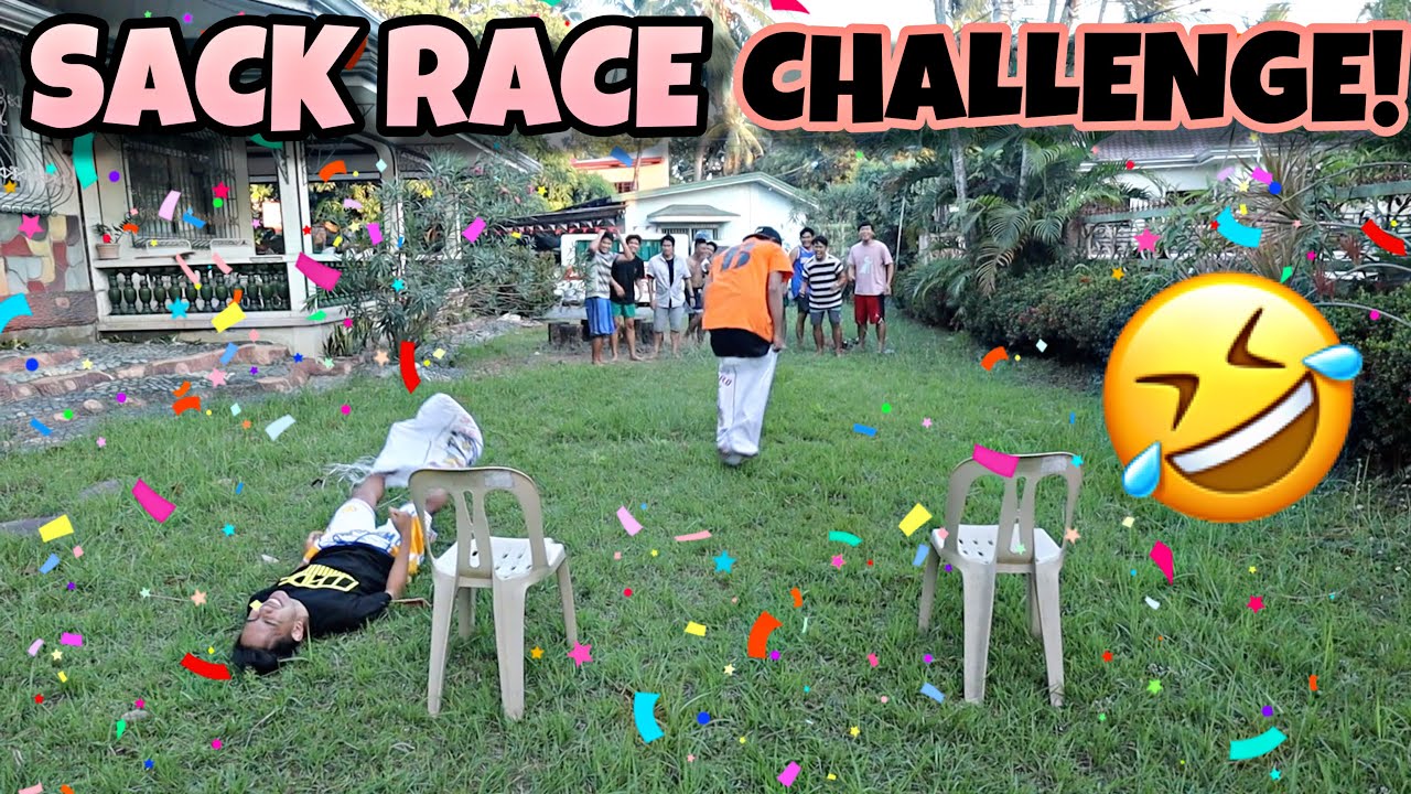 SACK RACE CHALLENGE!!! - YouTube