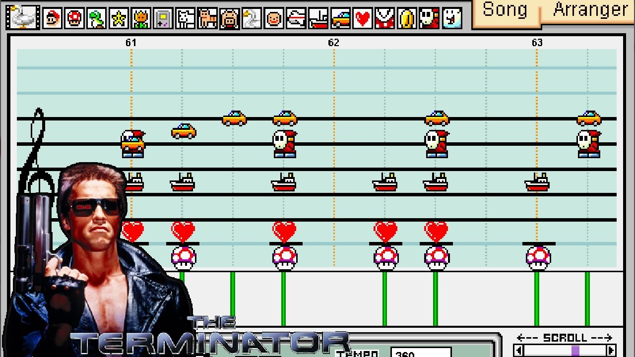 Terminator Theme Song - Mario Paint - YouTube