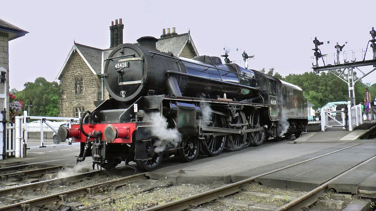 Grosmont to Pickering behind Black 5 45428 on the NYMR 27/ 07/2016 ...