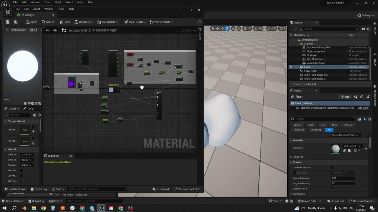 UE5 short tutorials: Генерируемый снег в материале. - YouTube