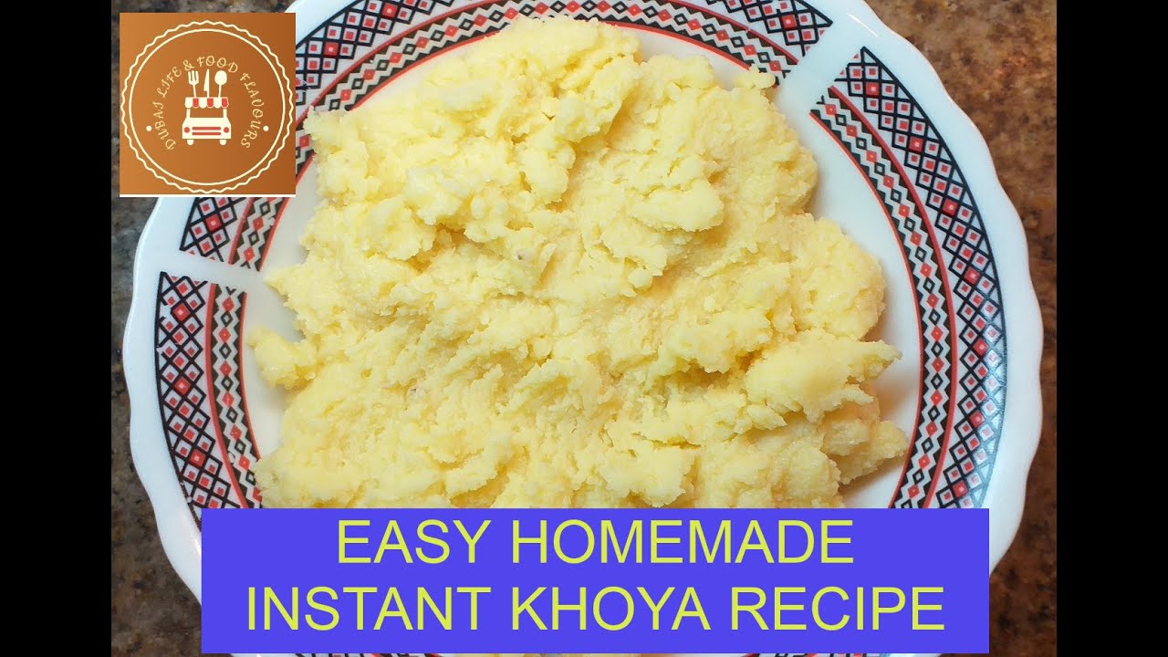 INSTANT KHOYA RECIPE| HOMEMADE KHOYA|HOW TO MAKE KHOYA AT HOME|MILK ...