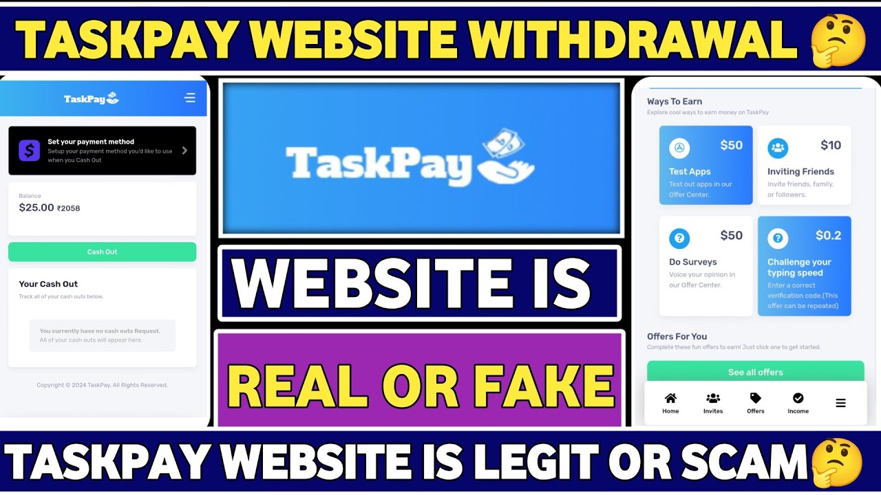 taskpay website real or fake || taskpay website withdrawal ||taskpay website review||taskpay ...
