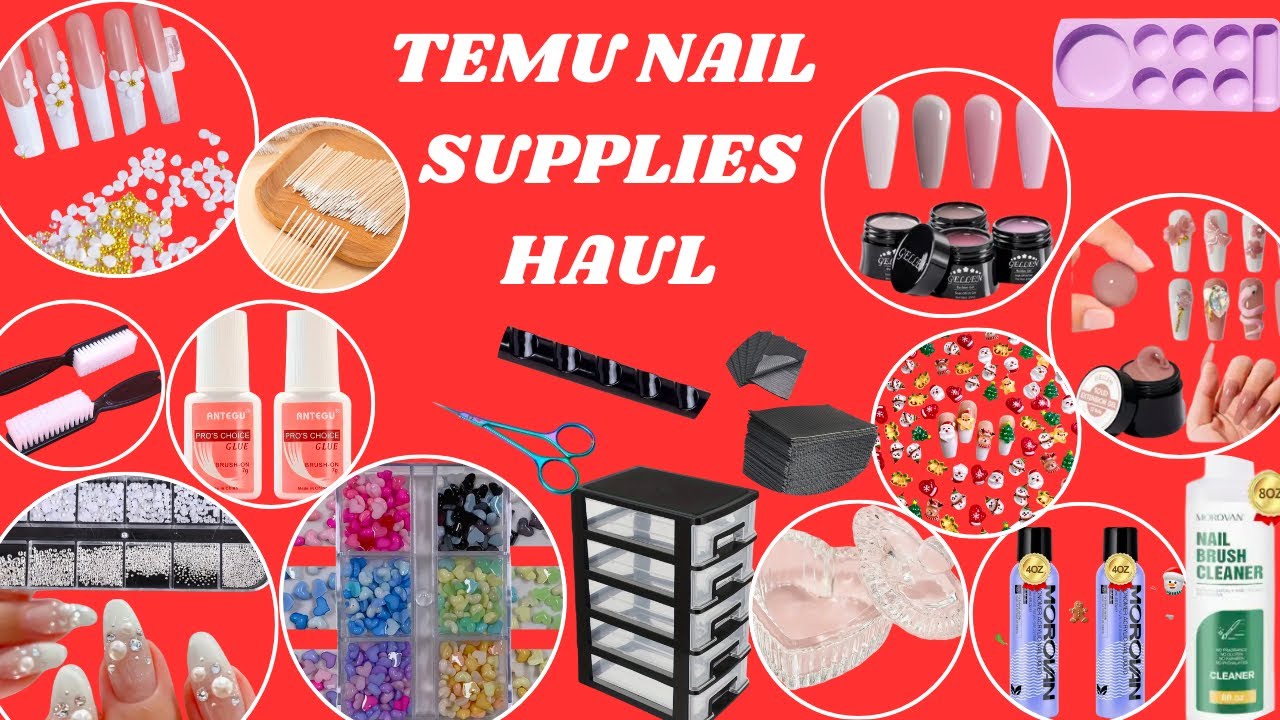 Temu Nail Supplies Haul 💅 | Affordable Nail Art Tools & Must-Have ...