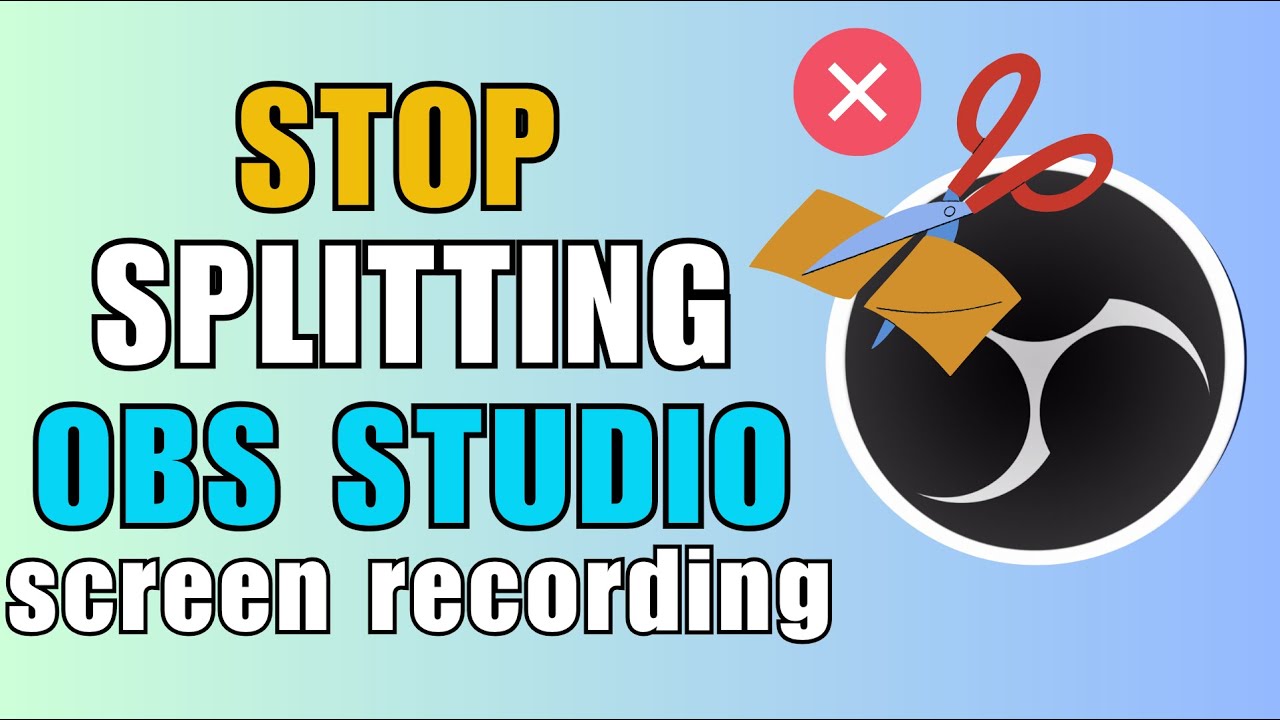 How to Fix OBS Studio Split Screen Recording | Stop Choppy & Cut Videos ...