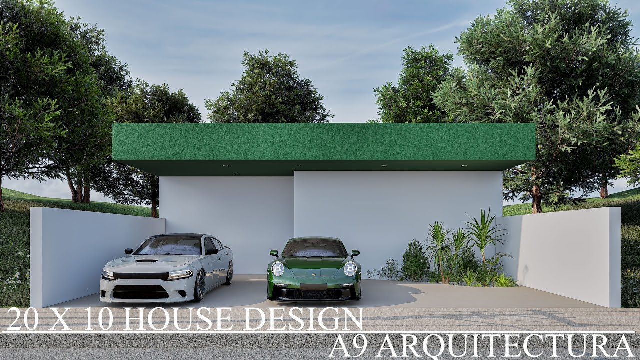 GRAN DISEÑO INTERIOR | HOUSE DESIGN 20X10 | SALA-COCINA-COMEDOR ...