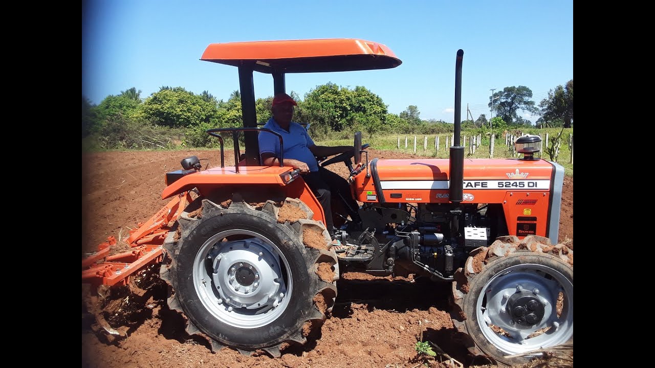 Land Preparation by using Tractor - YouTube