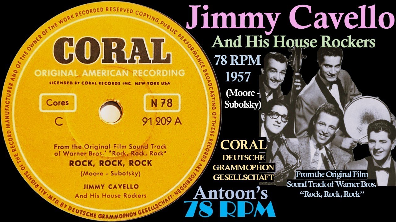 Jimmy Cavello | Rock, Rock, Rock | Coral 78 rpm | 1956 Germany ...