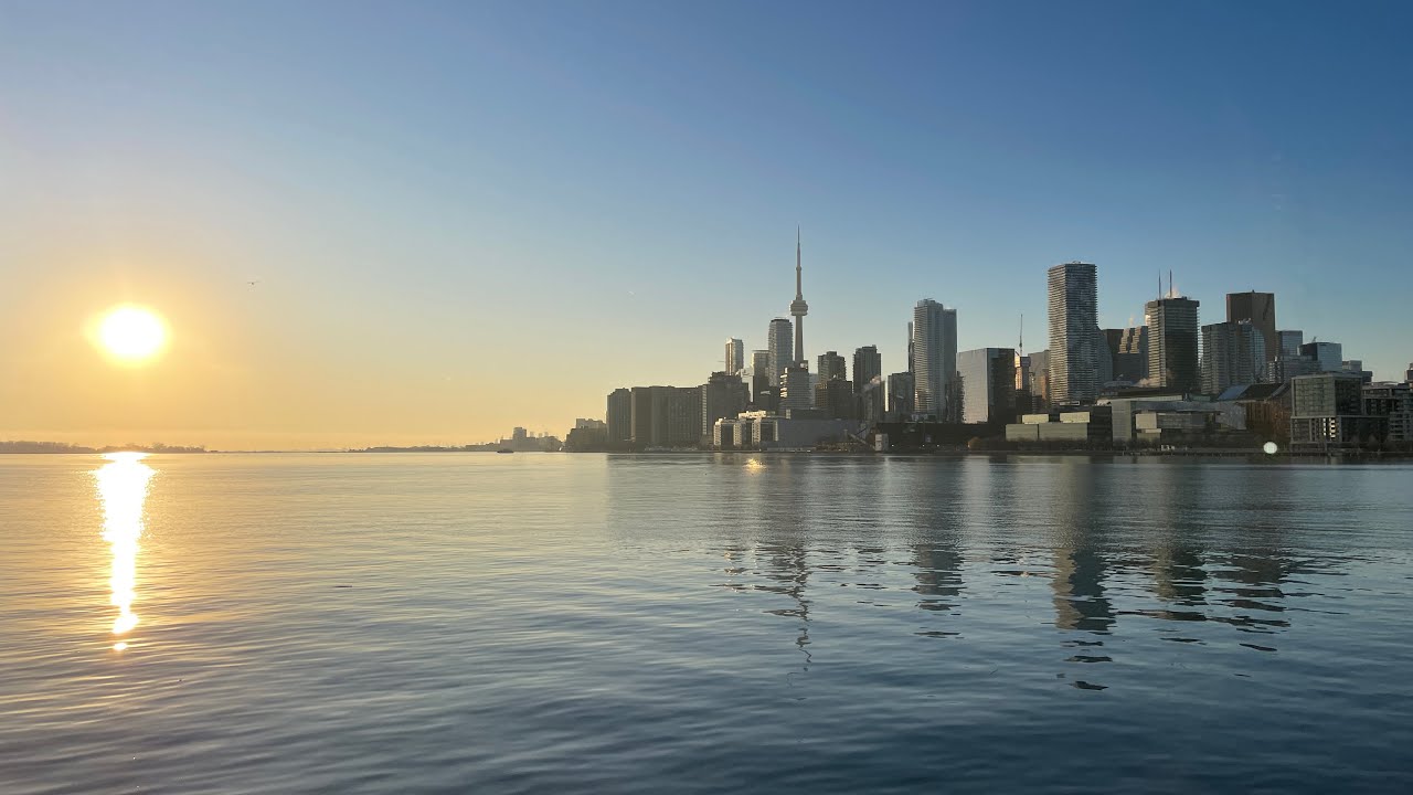 Toronto Sunset Views at Polson Pier in The Portlands with ...