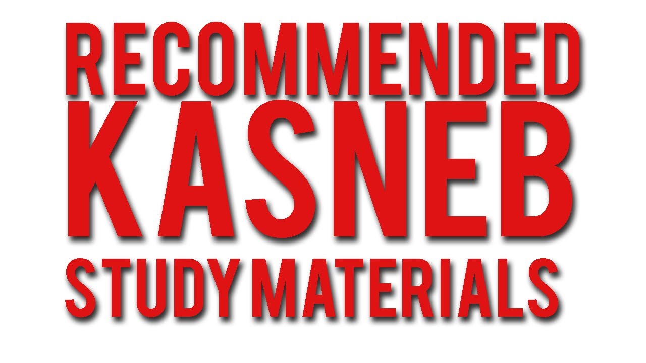 RECOMMENDED KASNEB STUDY MATERIALS - YouTube
