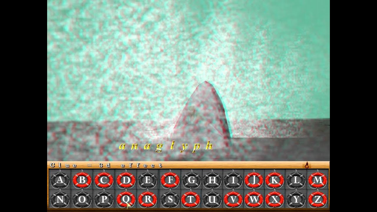 3d shark attack anaglyph game 3d hangman legacy jaws 3d - YouTube
