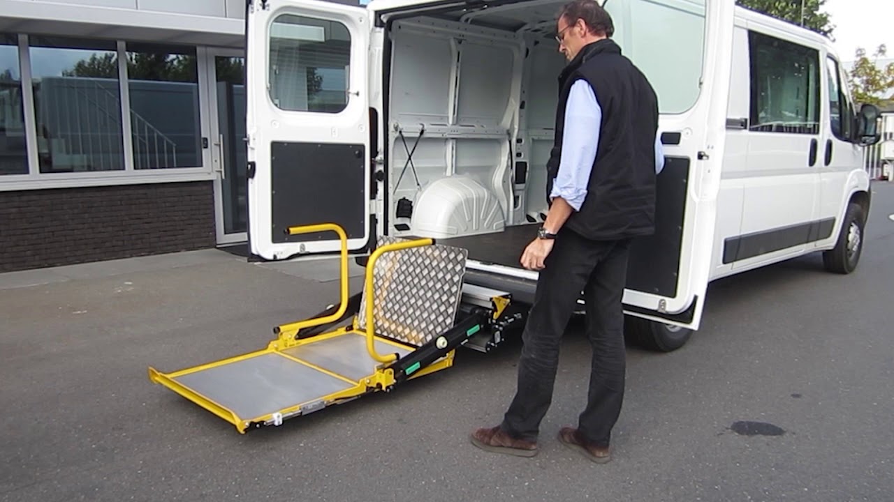 DH-C001 Cassette lift on cargo van - YouTube