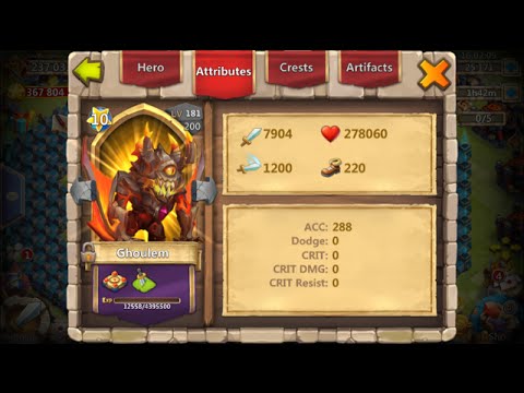 Double Evolving Ghoulem Using Him In Battle Insane Damage/Heals Castle ...