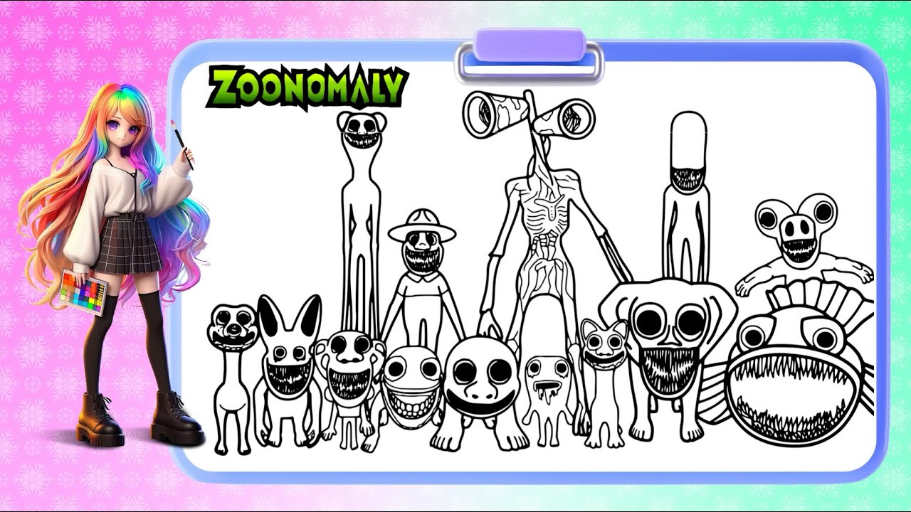 ZOONOMALY 2 New Coloring Pages / How To Color All Bosses and Monsters ...