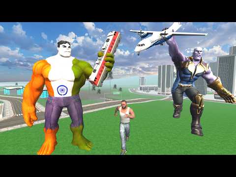 INDIAN HULK VS THANOS🤬 IN INDIAN BIKE DRIVING 3D