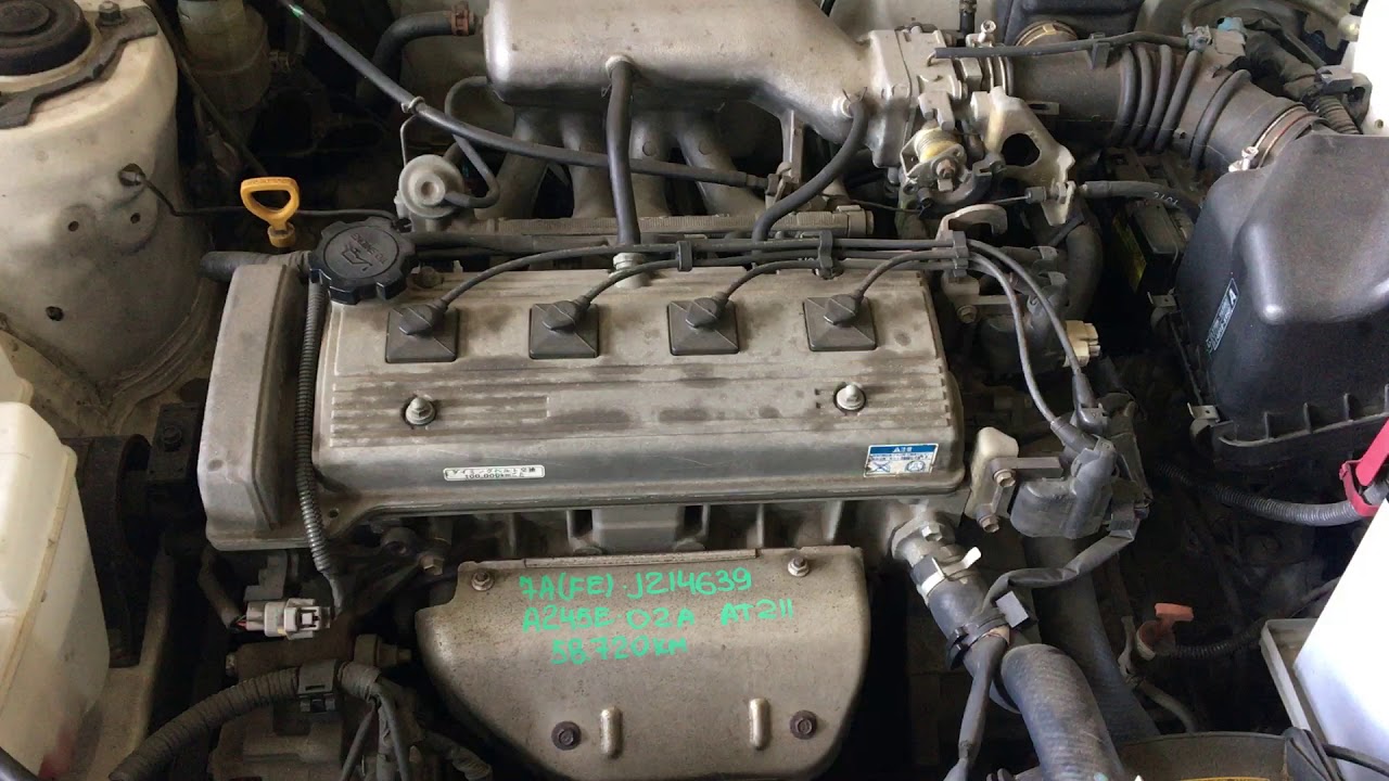 Видео работы двигателя 7AFE AT211 - YouTube