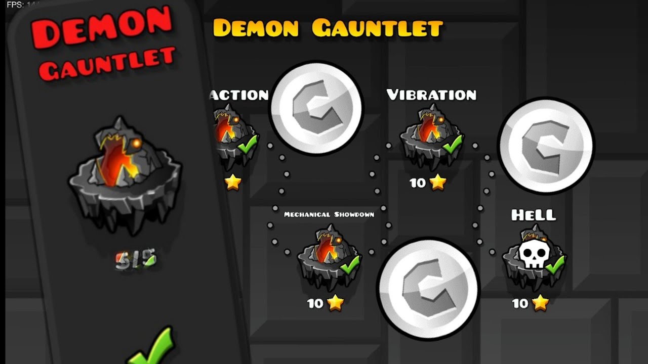 Прохождение Demon Gauntlet | Geometry Dash. - YouTube